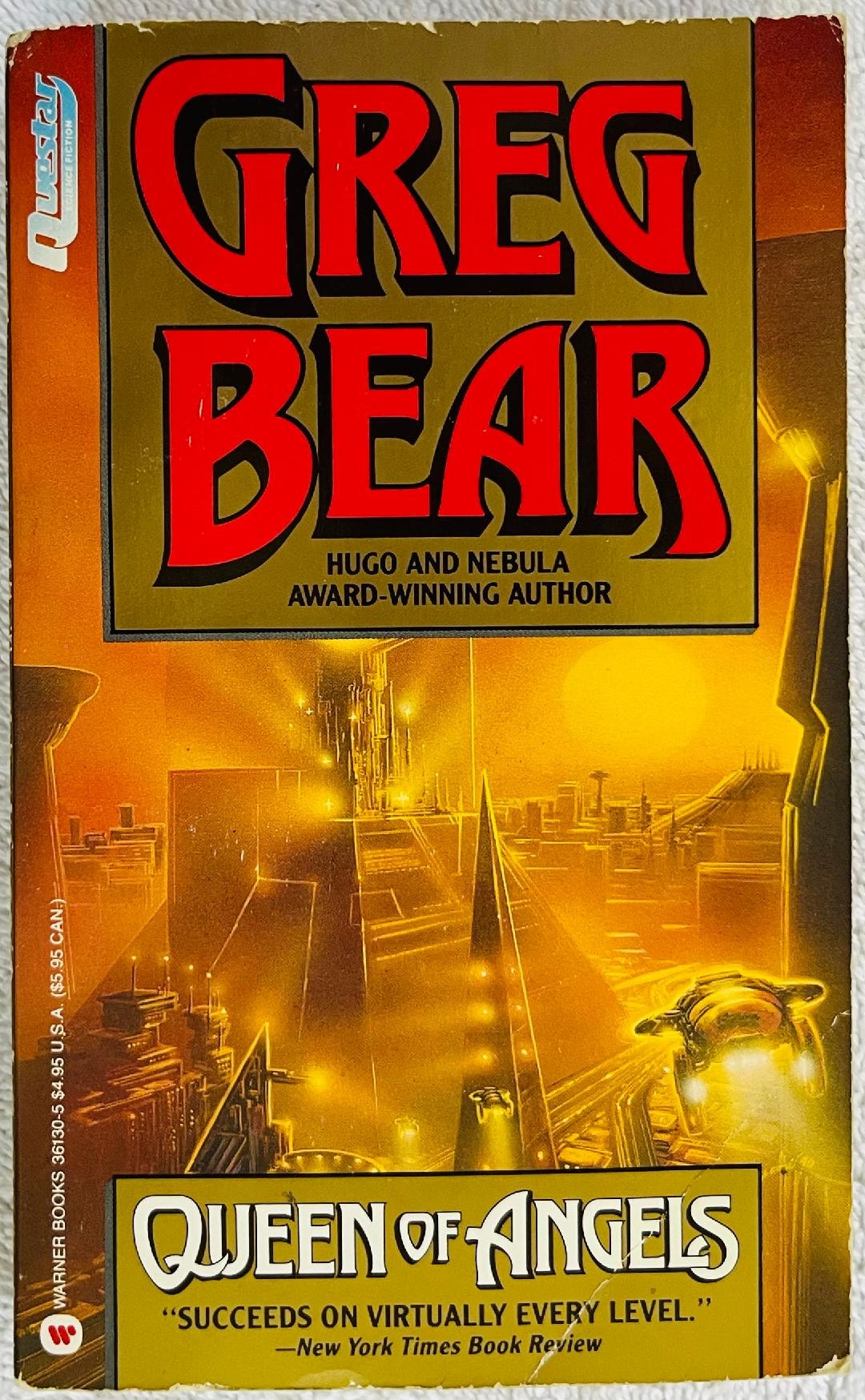 GREG BEAR - Queen of Angels - 1991 Science Fiction Paperback - Etsy