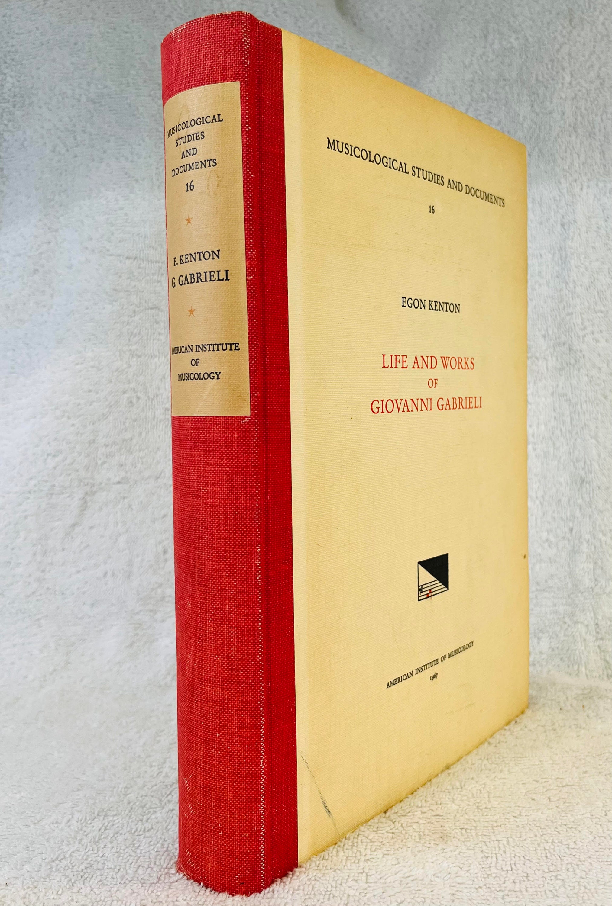 The Life and Works of GIOVANNI GABRIELI Egon Kenton 1967 - Etsy