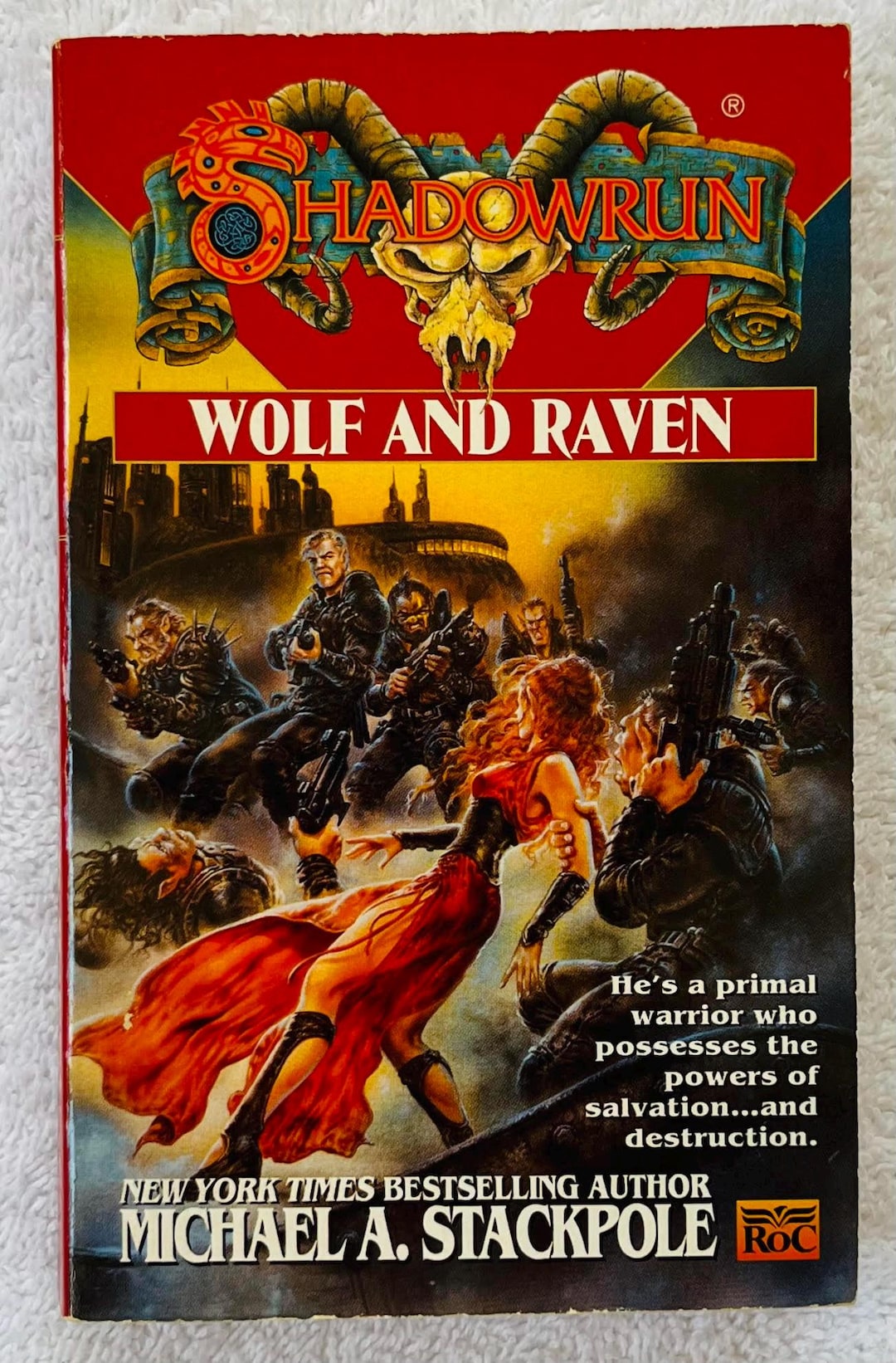 MICHAEL STACKPOLE - Wolf and Raven - 1998 First Printing Shadowrun ...