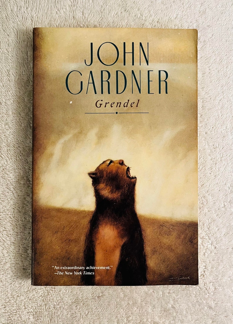 JOHN GARDNER Grendel 1989 Vintage Books Soft Cover Edition - Etsy