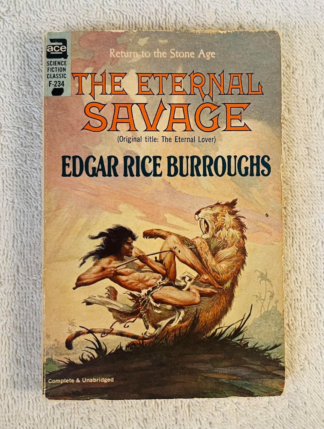 EDGAR RICE BURROUGHS the Eternal Savage 1963 Ace Paperback - Etsy