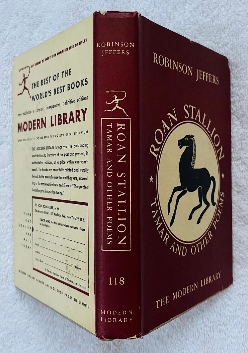 ROBINSON JEFFERS - Roan Stallion, Tamar and Other Poems - Modern ...