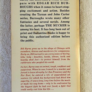 EDGAR RICE BURROUGHS - the Mucker - 1966 First Ballantine Paperback ...