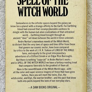 ANDRE NORTON - Spell of the Witch World - 1972 Daw Paperback First ...