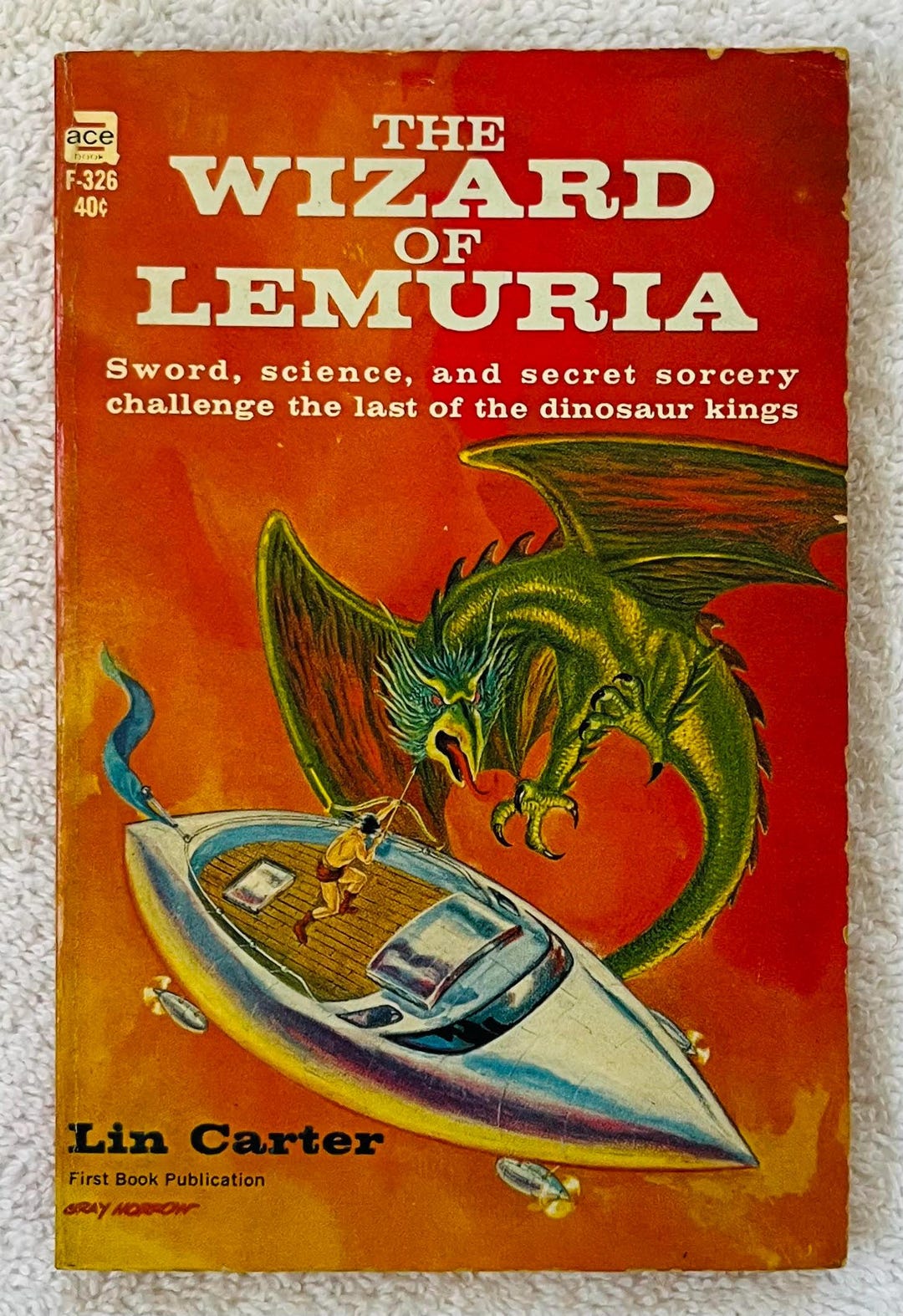 LIN CARTER - the Wizard of Lemuria - 1965 Ace First Edition Paperback ...