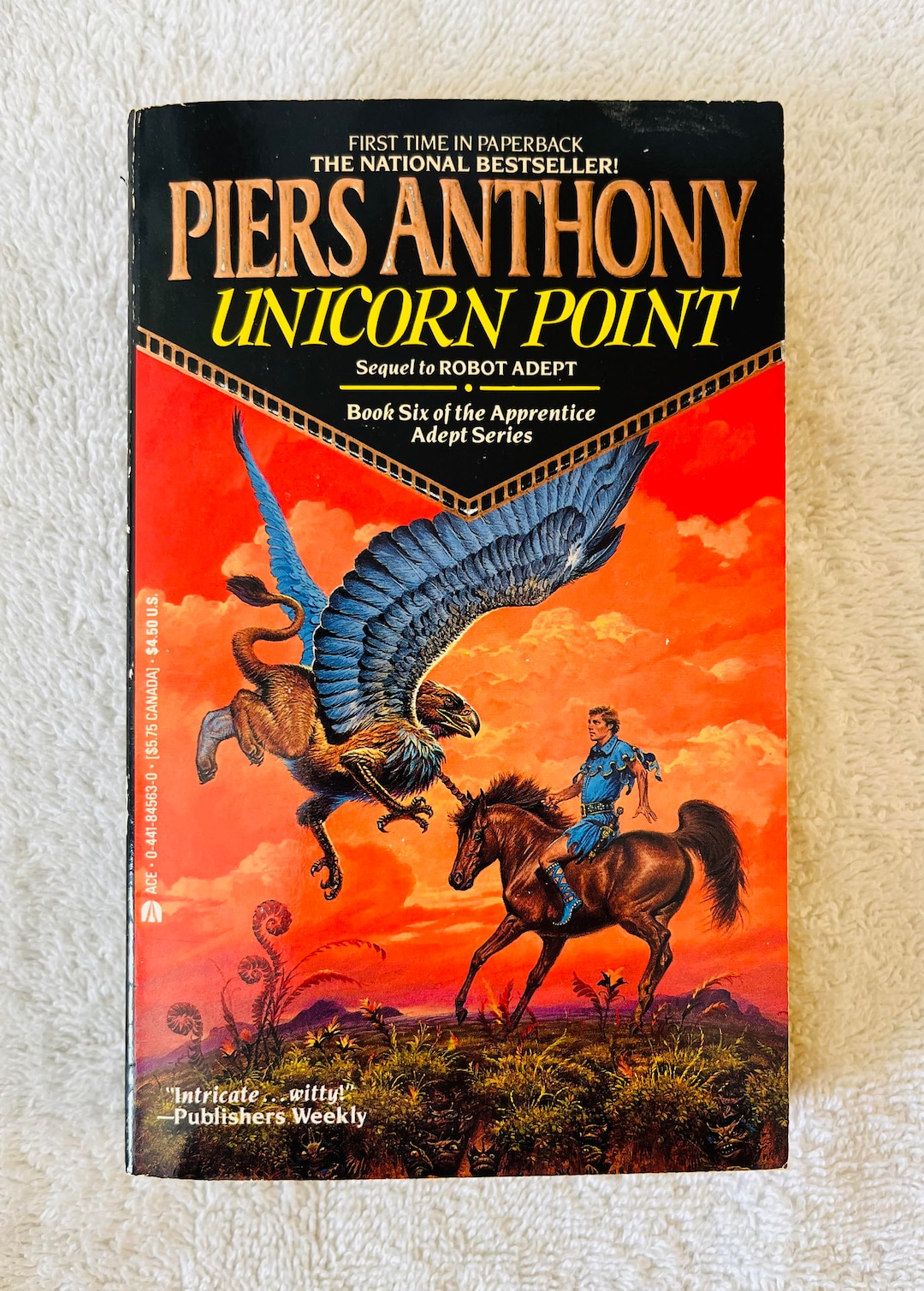 PIERS ANTHONY Unicorn Point 1990 Paperback First Printing Fantasy - Etsy