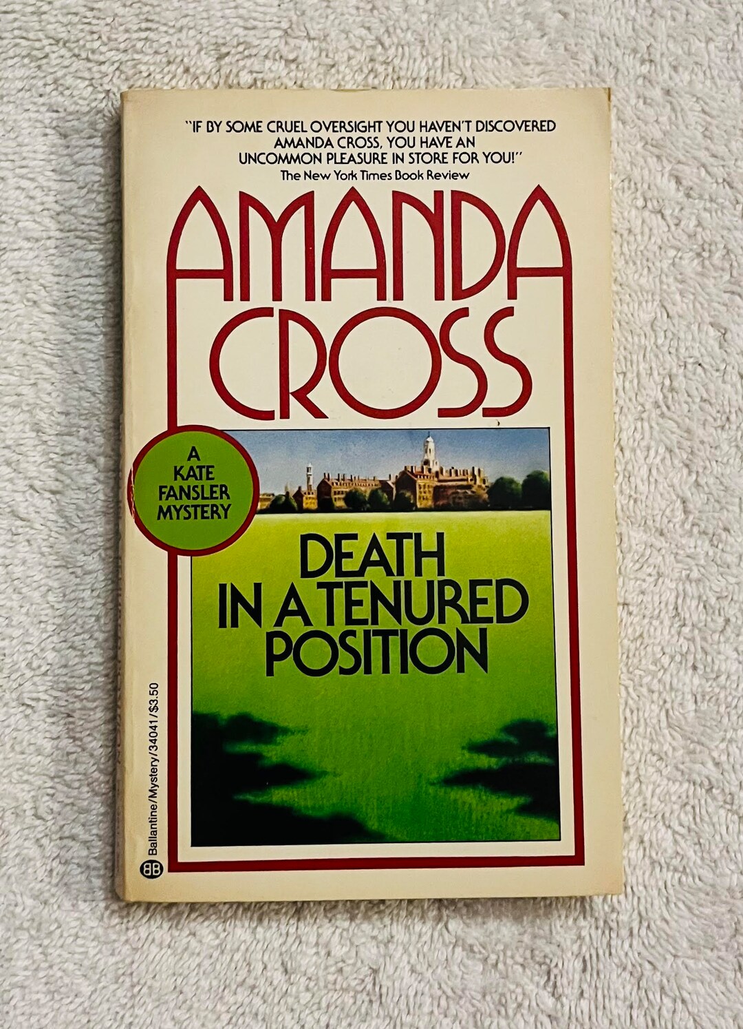 AMANDA CROSS Death in a Tenured Position 1987 Ballantine Paperback ...