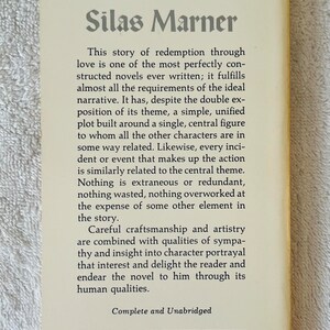 GEORGE ELIOT - Silas Marner - 1963 Airmont Classic Paperback - Etsy