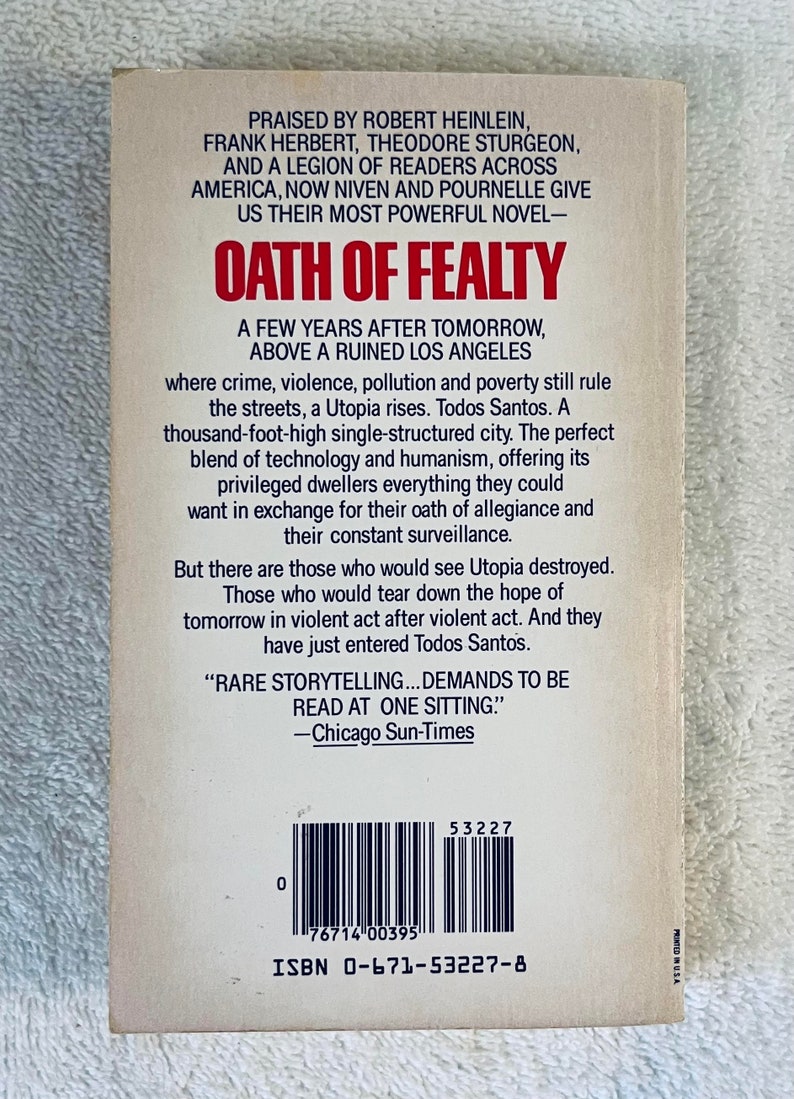 LARRY NIVEN & Jerry POURNELLE - Oath of Fealty - 1982 Science Fiction ...