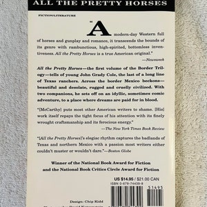 CORMAC Mccarthy All the Pretty Horses 1993 Trade Soft - Etsy