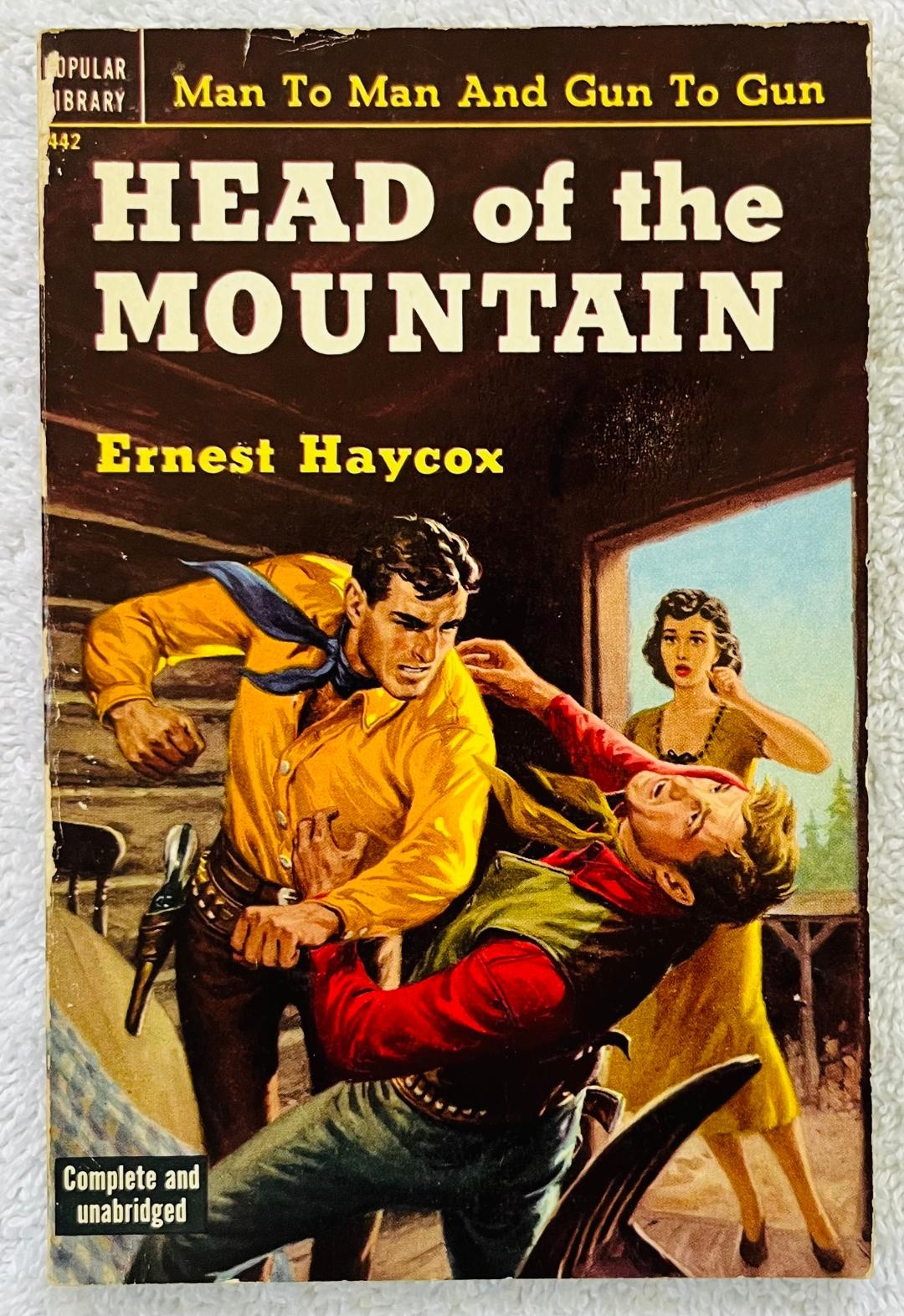 ERNEST HAYCOX - Head of the Mountain - 1952 Paperback Western - Etsy