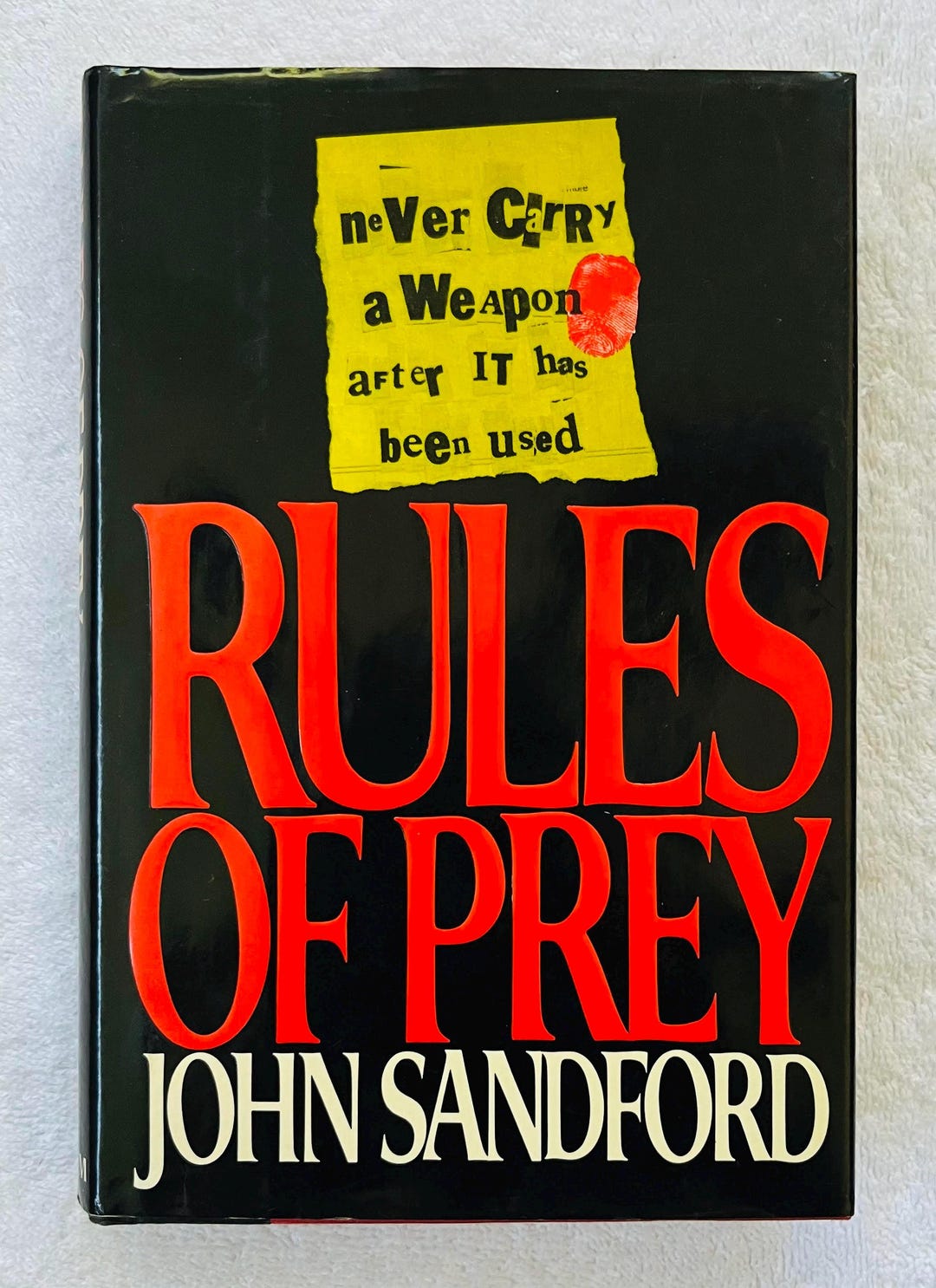 JOHN SANDFORD Rules of Prey SIGNED 1989 First Printing Hardcover in Dj ...