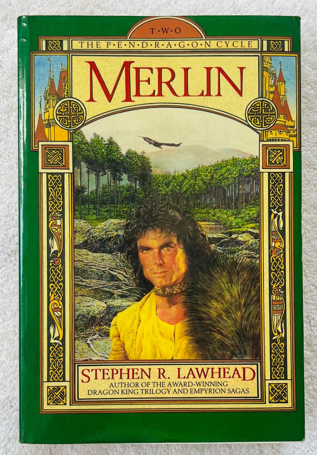 STEPHEN R. LAWHEAD - Merlin - Pendragon Cycle - 1988 Soft Cover First ...