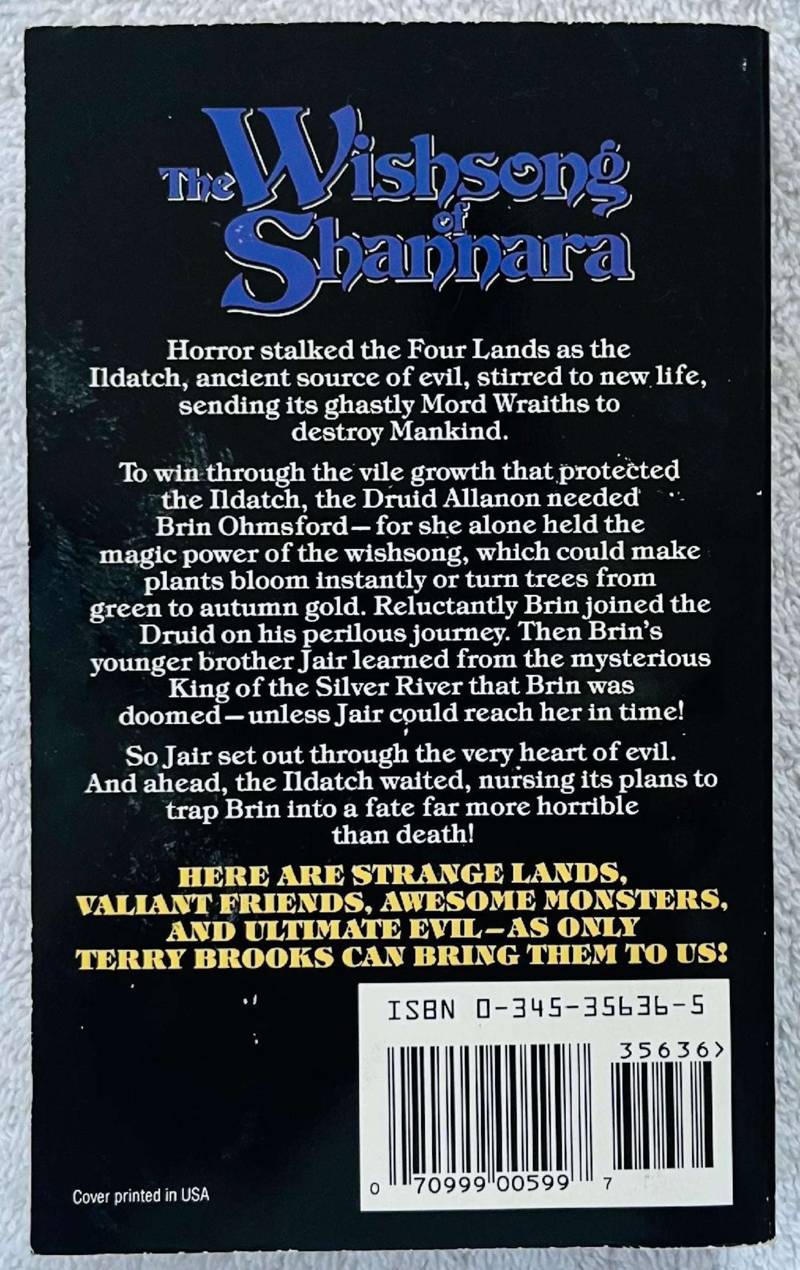 TERRY BROOKS - La canción de los deseos de Shannara - Clásico de ...