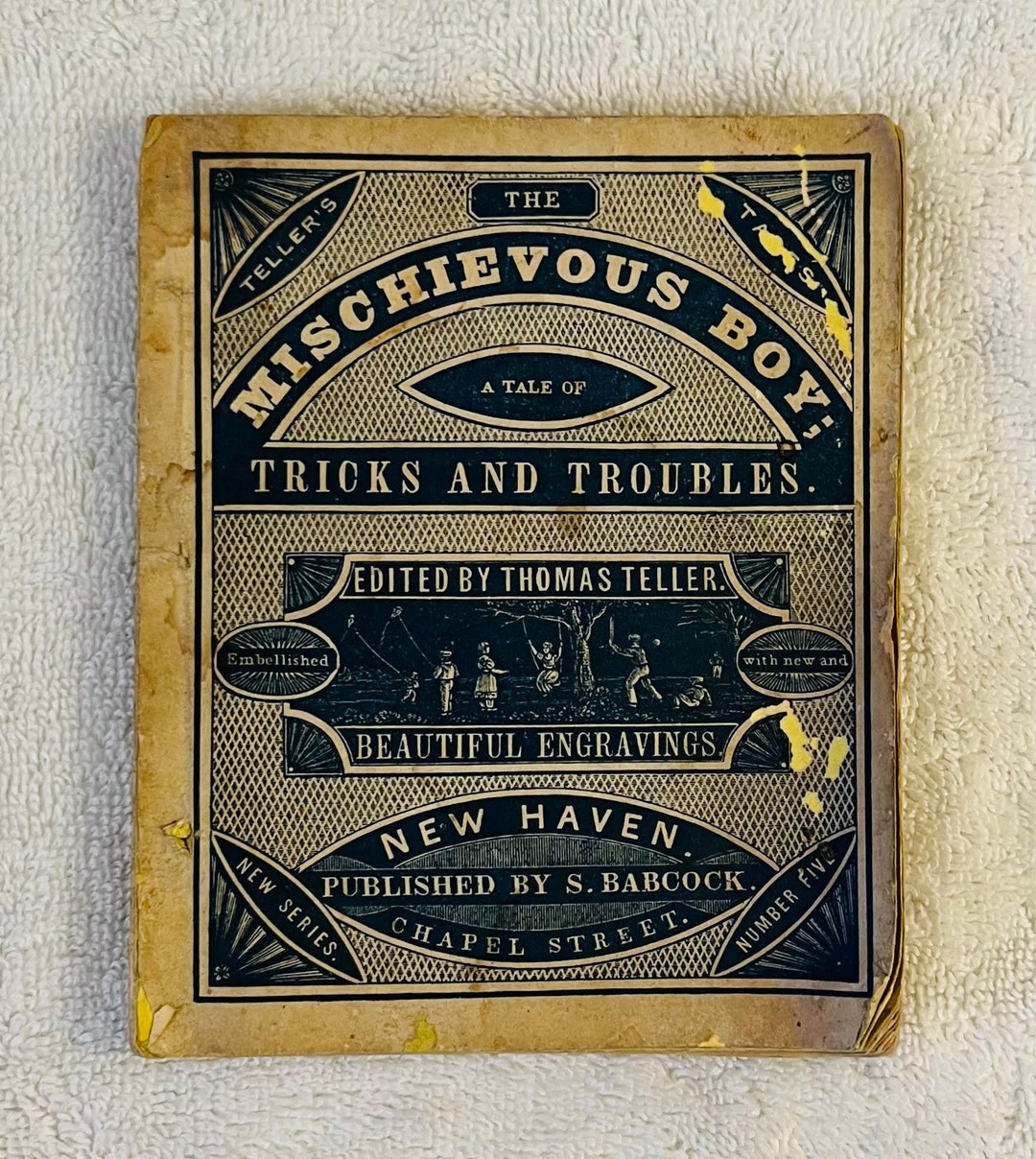 RARE 1845 Illustrated Children's Book - the MISCHIEVOUS BOY - Thomas ...