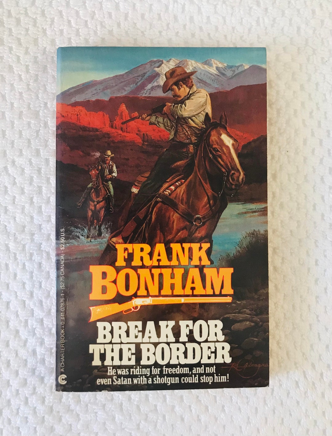 FRANK BONHAM - Break for the Border - 1984 Paperback Western Fiction - Etsy