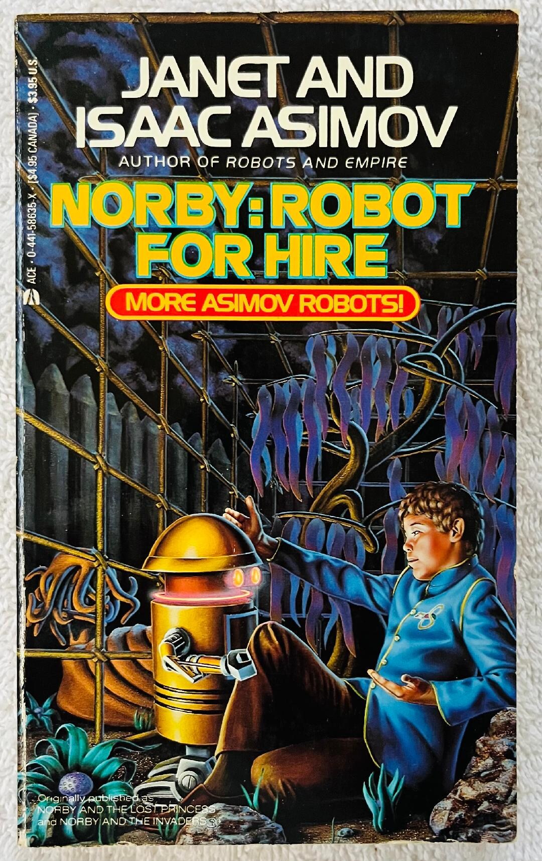 ISAAC & JANET ASIMOV - Norby: Robot for Hire - 1987 Ace Paperback - Etsy