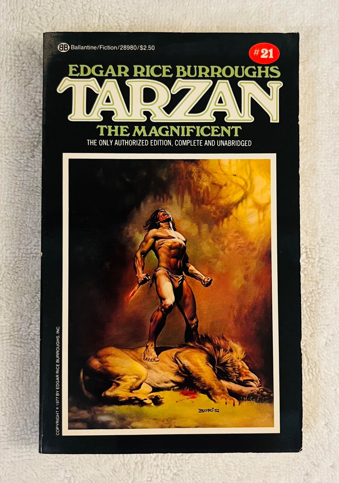 EDGAR RICE BURROUGHS Tarzan the Magnificent 1987 Ballantine Paperback ...