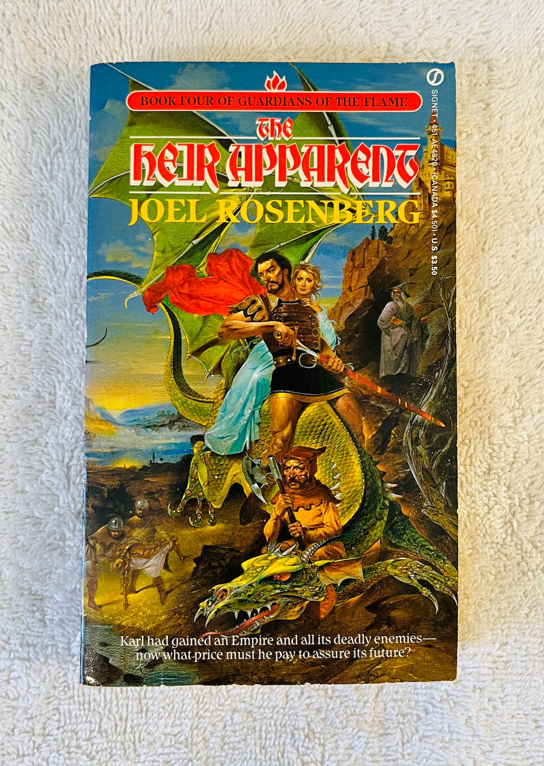 JOEL ROSENBERG - the Heir Apparent - 1987 First Printing Fantasy ...