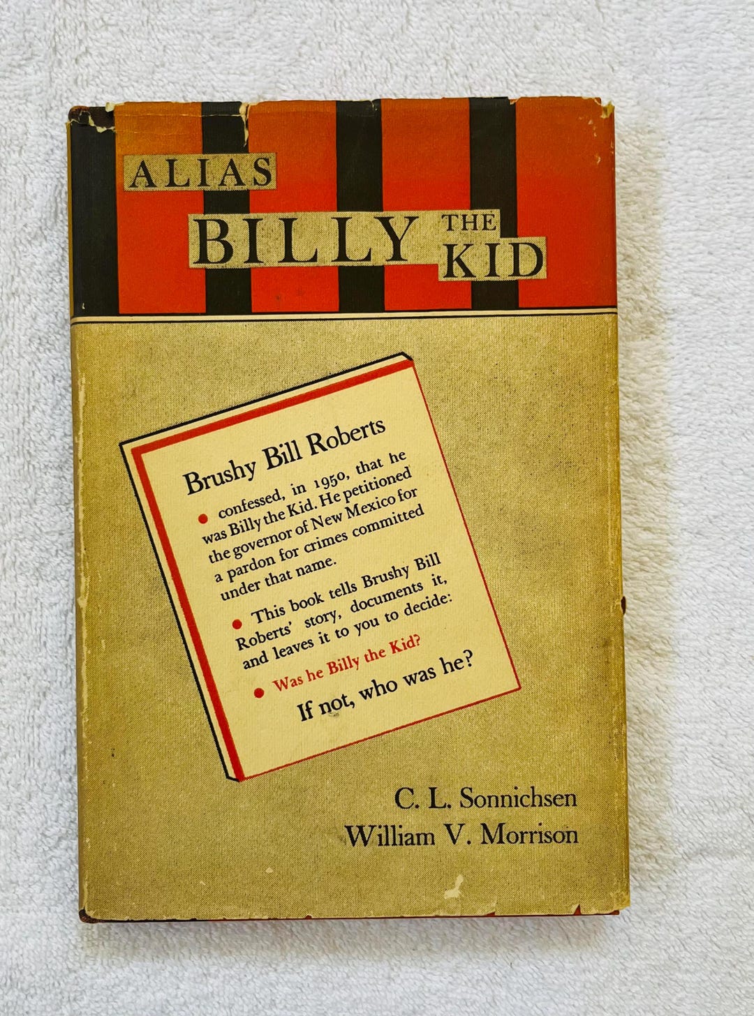 Alias BILLY THE KID - C. L. Sonnichsen & William V. Morrison - 1955 ...