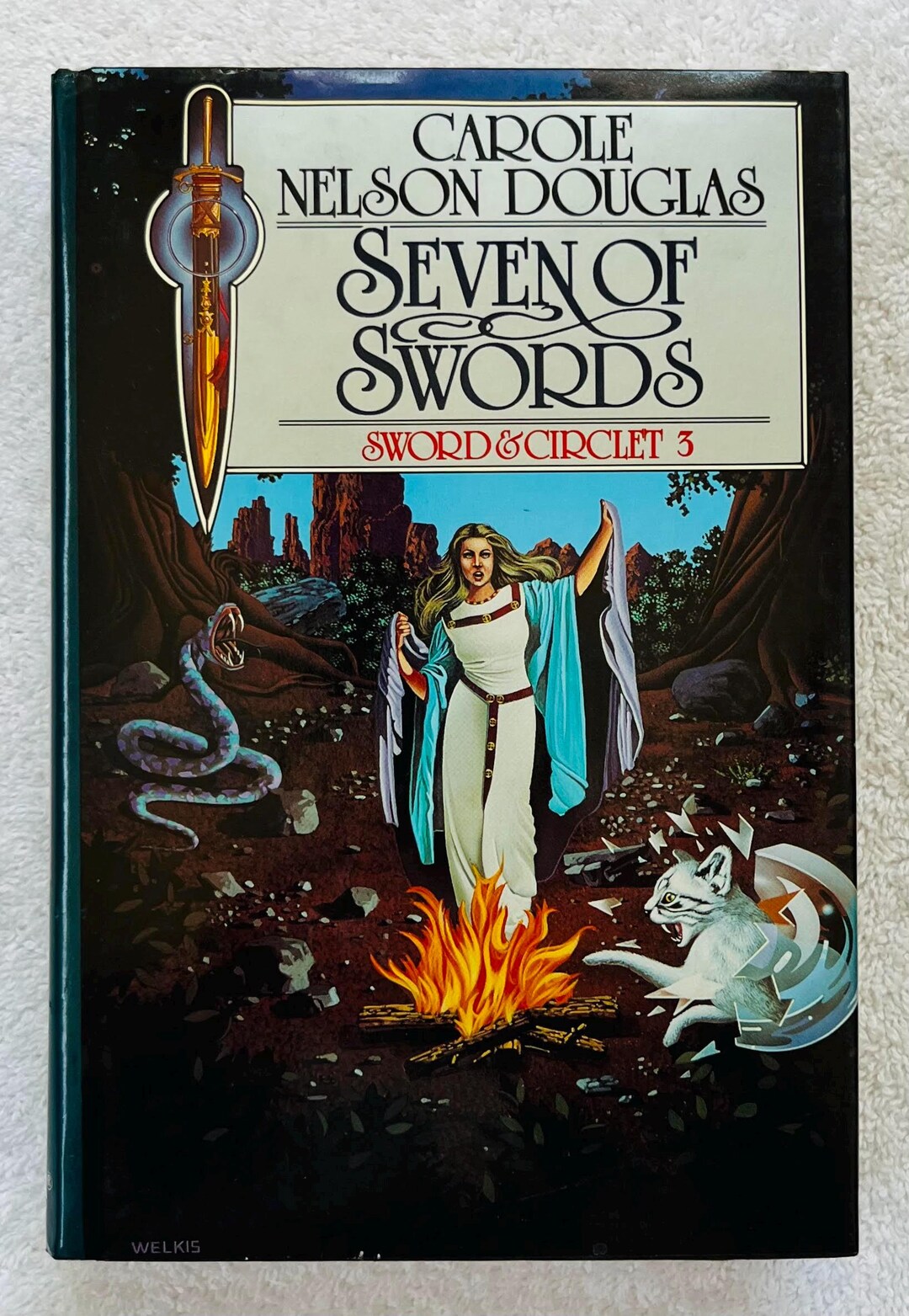 CAROLE NELSON DOUGLAS - Seven of Swords - 1989 First Printing Hardcover ...