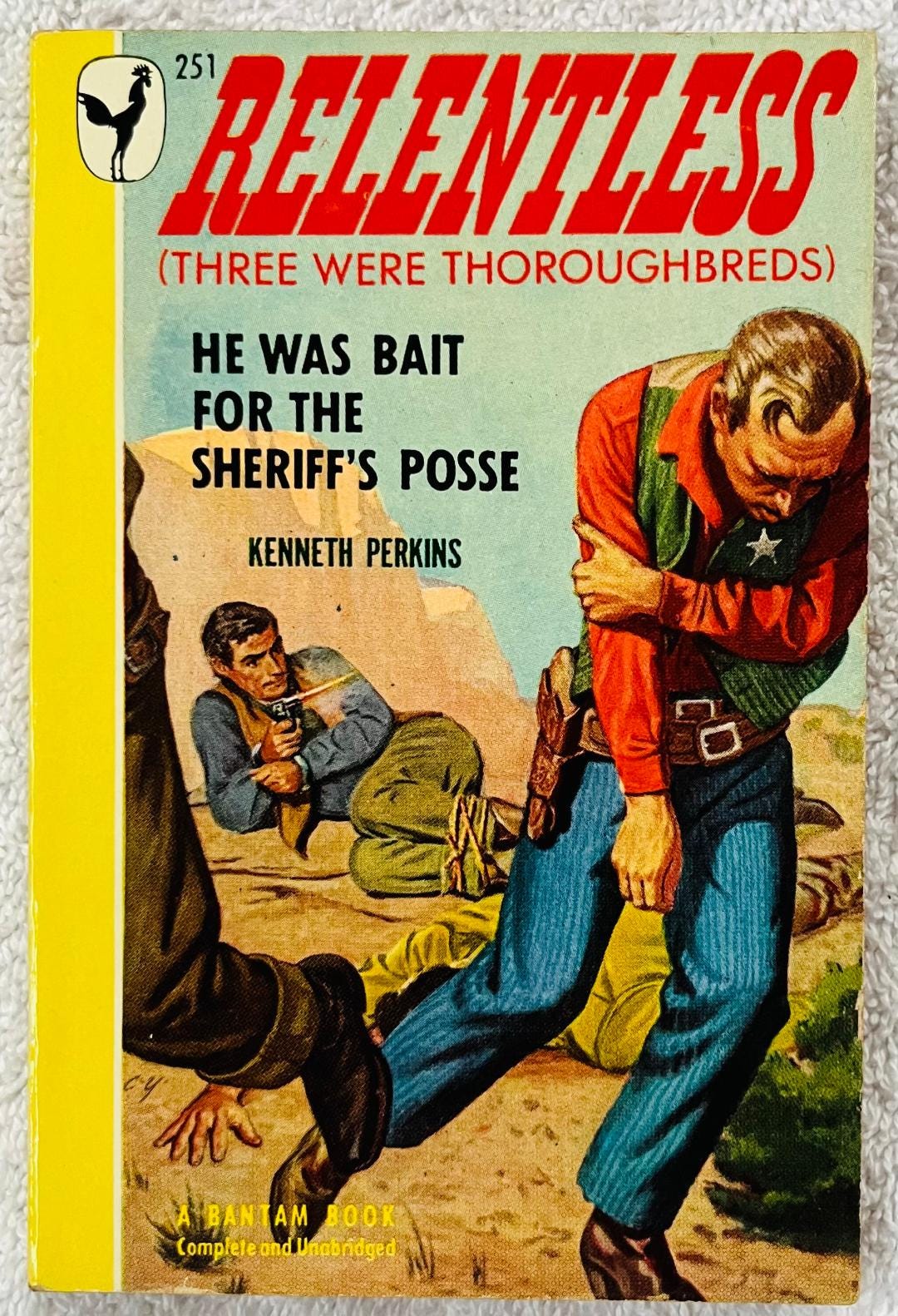 KENNETH PERKINS - Relentless - 1948 Bantam Paperback Western Fiction - Etsy