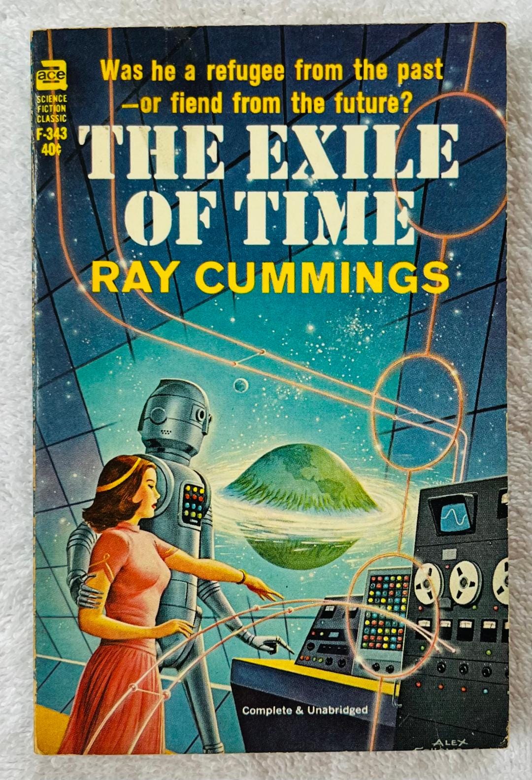 RAY CUMMINGS - the Exile of Time - 1964 Ace Science Fiction Paperback ...