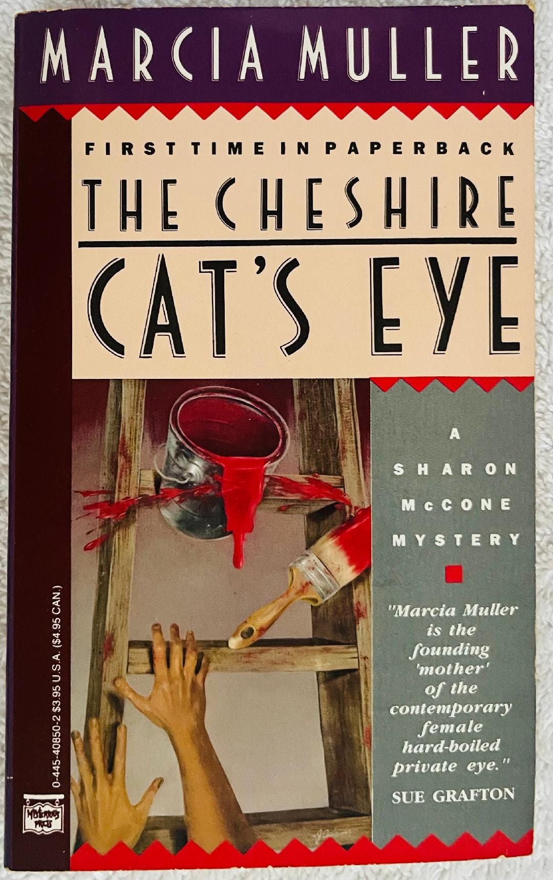 MARCIA MULLER - the Cheshire Cat's Eye - 1990 Paperback Mystery - Etsy
