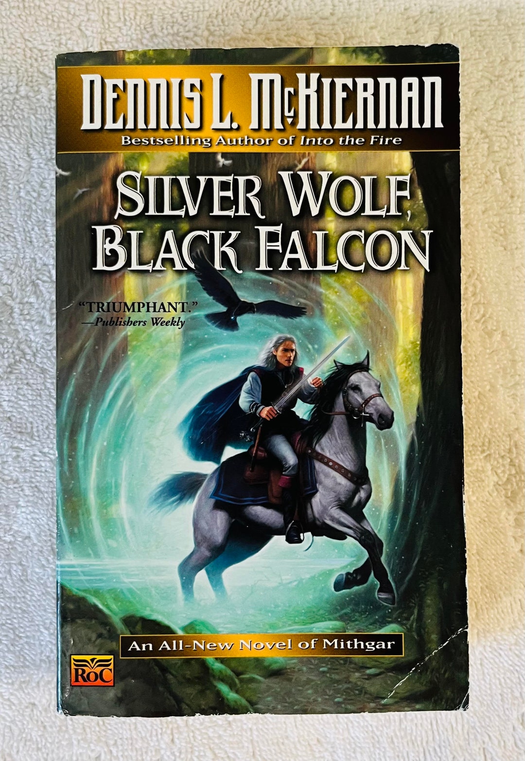 DENNIS L. Mckiernan - Silver Wolf, Black Falcon - First Printing ...