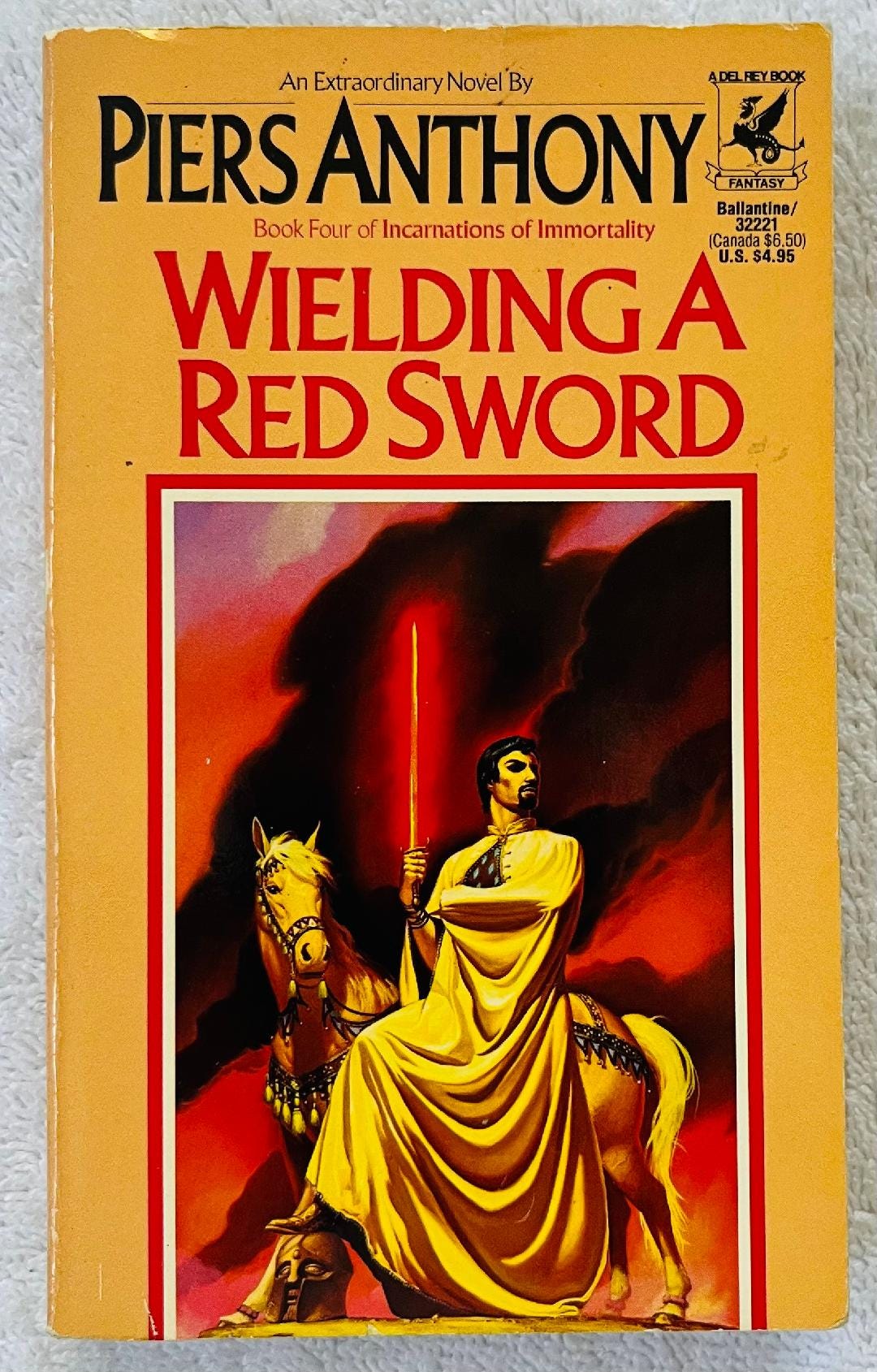PIERS ANTHONY - Wielding a Red Sword - 1988 Fantasy Taschenbuch ...
