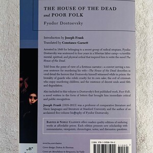 FYODOR DOSTOEVSKY the House of the Dead and Poor Folk Barnes & Noble ...