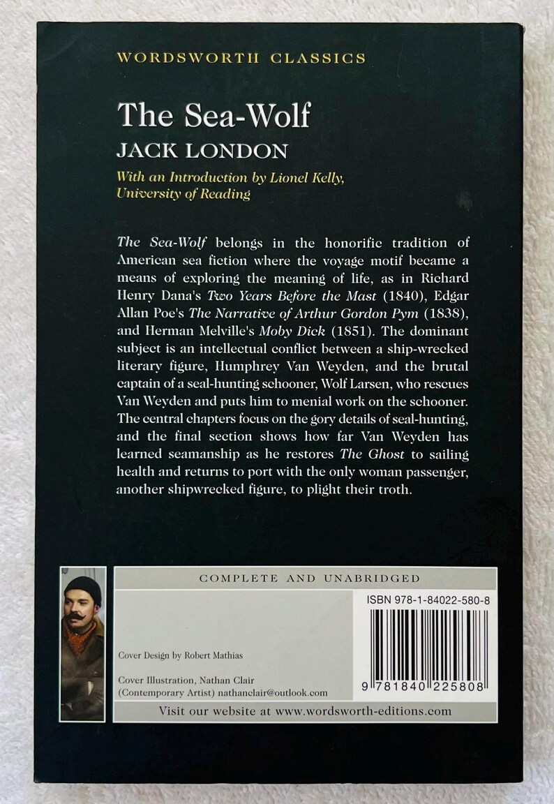 JACK LONDON - the Sea-wolf - Wordsworth Classics Soft Cover Edition - Etsy