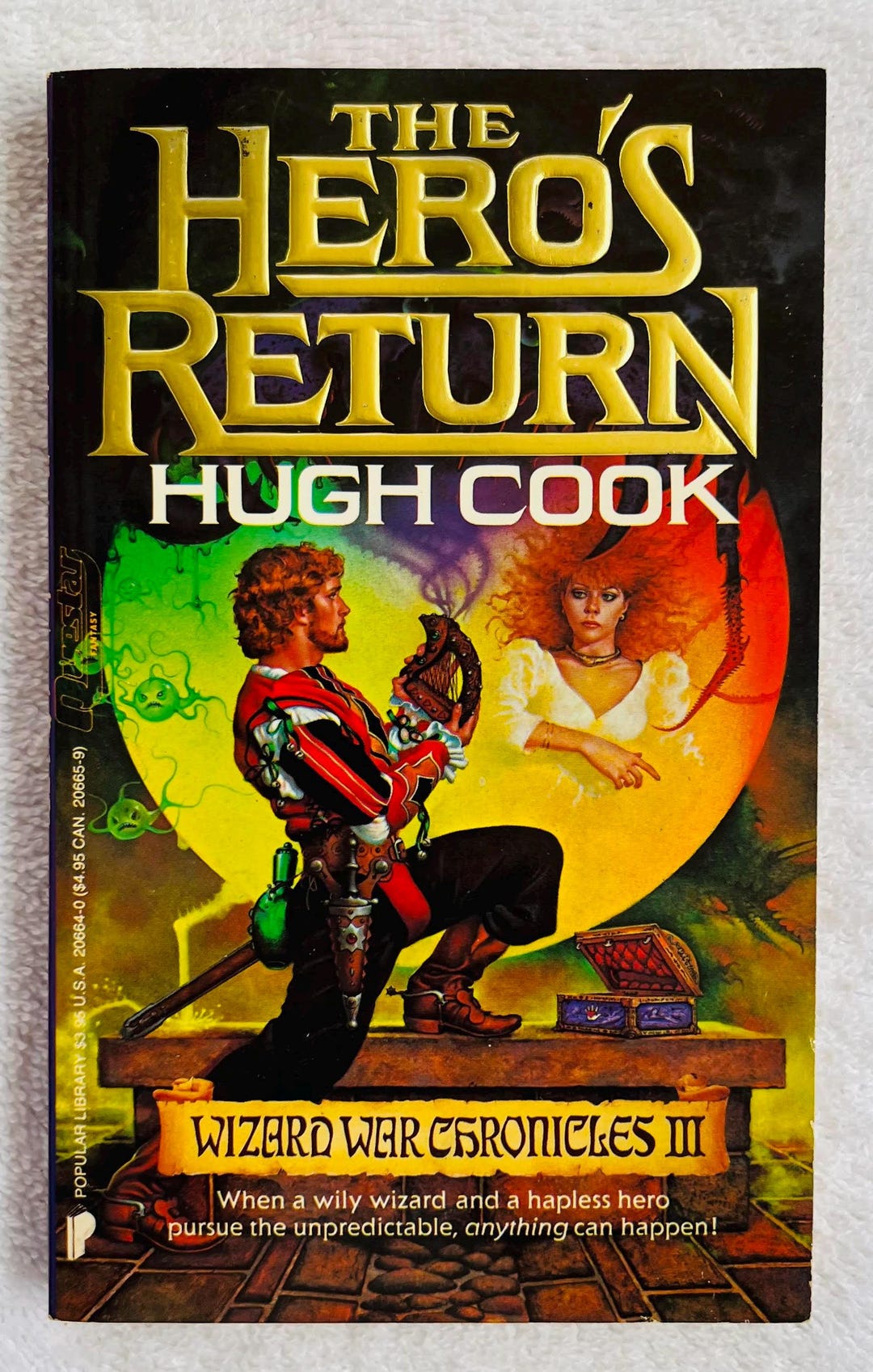 HUGH COOK - Hero's Return - 1988 First Printing Fantasy Paperback - Etsy