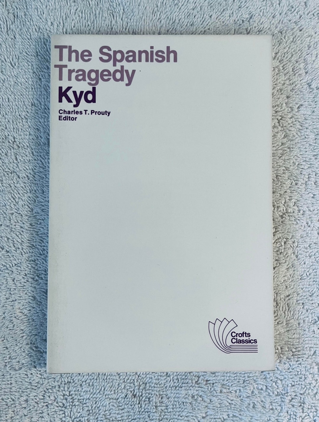 THOMAS KYD - the Spanish Tragedy - 1989 Soft Cover - Crofts Classics - Etsy