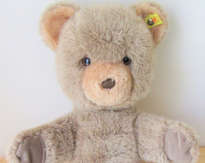 Vintage STEIFF original TEDDY BEAR Retired Steiff 16 Bear With Button ...