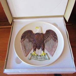 Goebel Bicentennial Plate: 1976 Bald Eagle Commemorative, With Box - Etsy