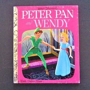 1982 Vintage PETER PAN and WENDY / Walt Disney / Little Golden Book ...