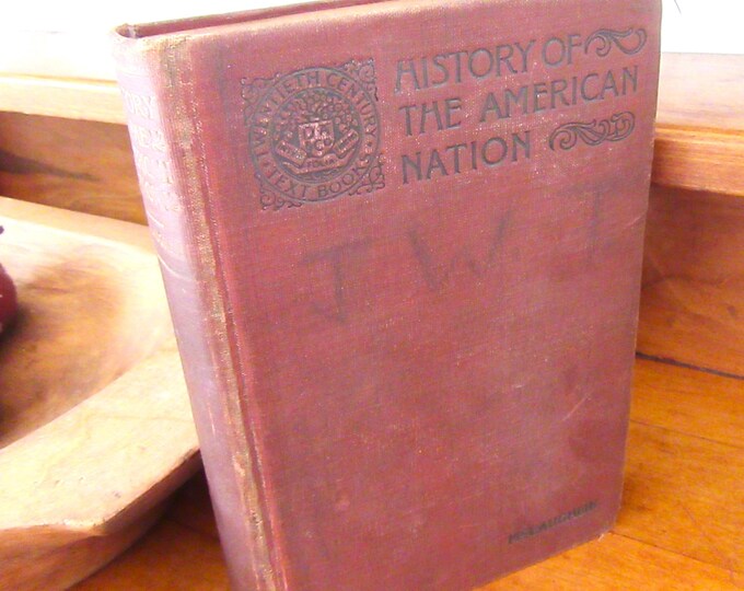 Antique Book 1919 History of the American Nation by Mclaughlin - Etsy