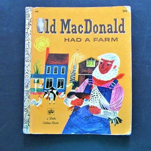 1960 Old Mcdonald Had A Farm / LITTLE GOLDEN BOOK / Pictures by Moritz ...