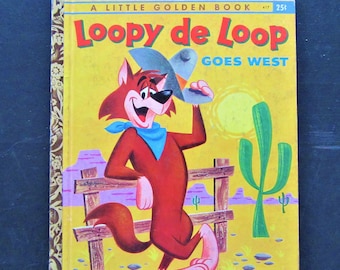 Children Book Loopy De Loop Goes West Little Golden Book C.1960 - Etsy