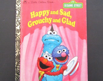Vintage 1992 “happy and Sad, Grouchy and Glad” Little Golden Book ...