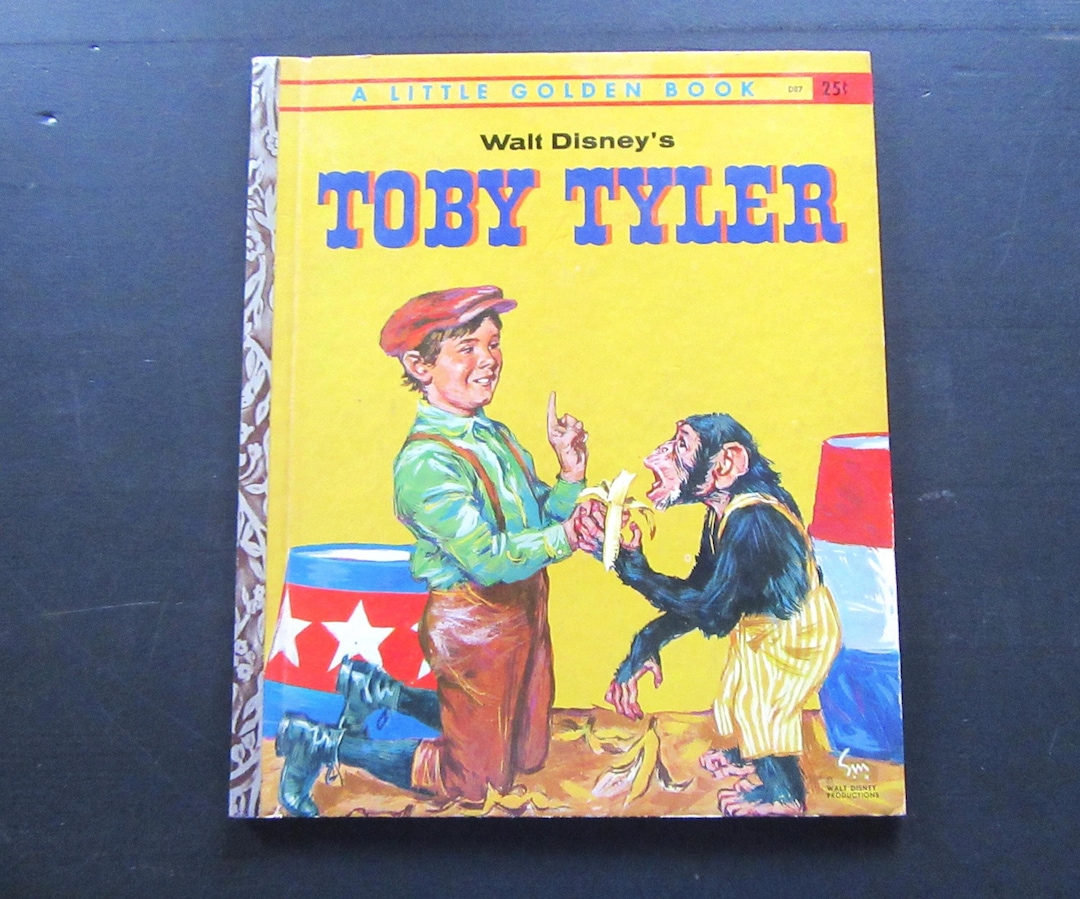 1960 Walt Disney's Toby Tyler / A Little Golden Book / Children's Book ...