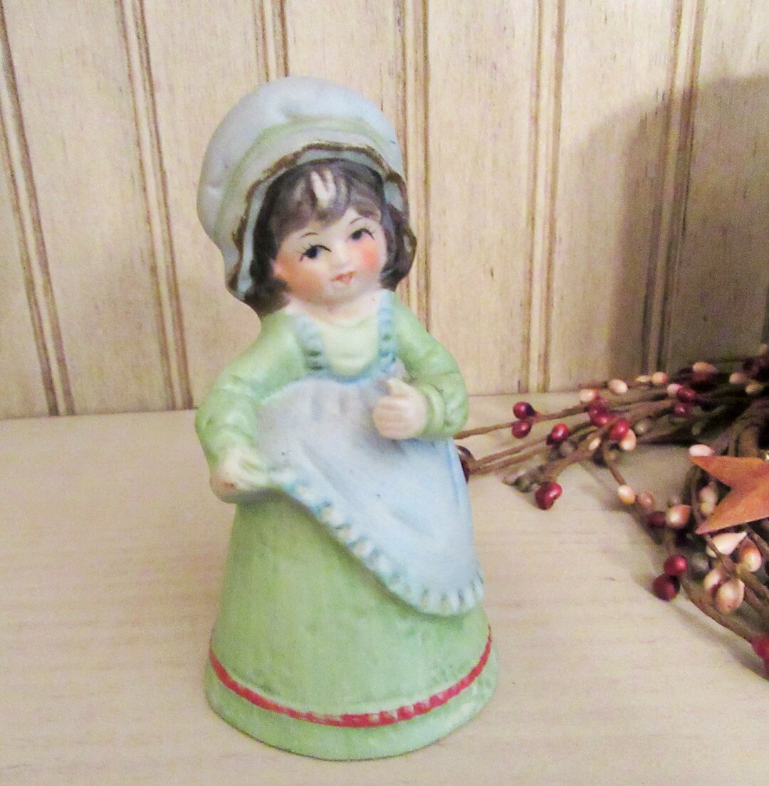 PORCELAIN BELL Girl Bell Antique Bell Vintage Bell Gift for Her ...