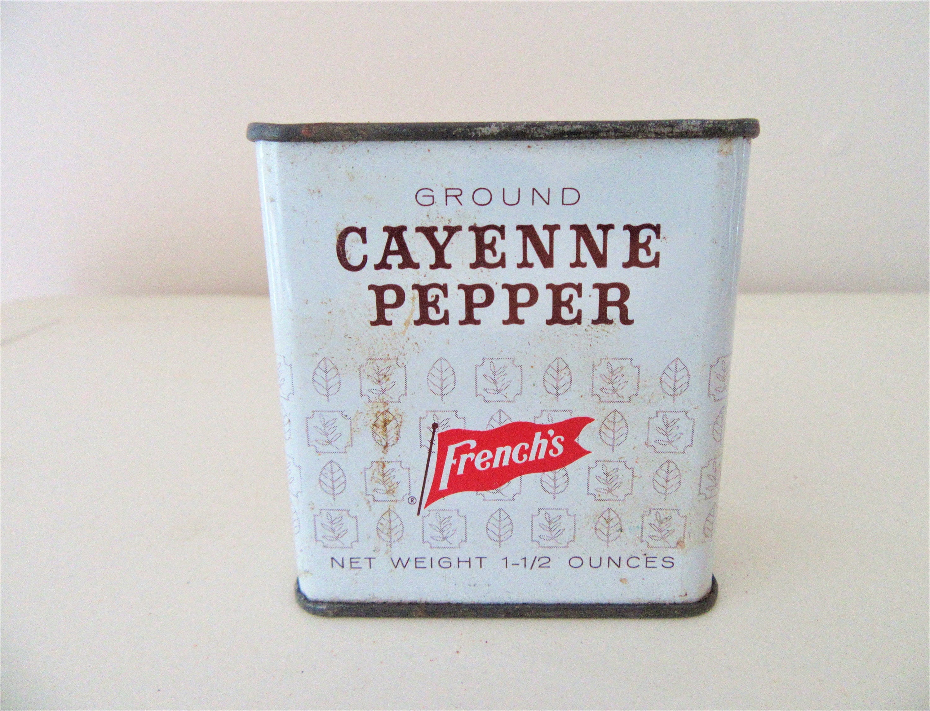 Vintage French's Cayenne Pepper / Spice Tin / Country Decor / Rustic ...