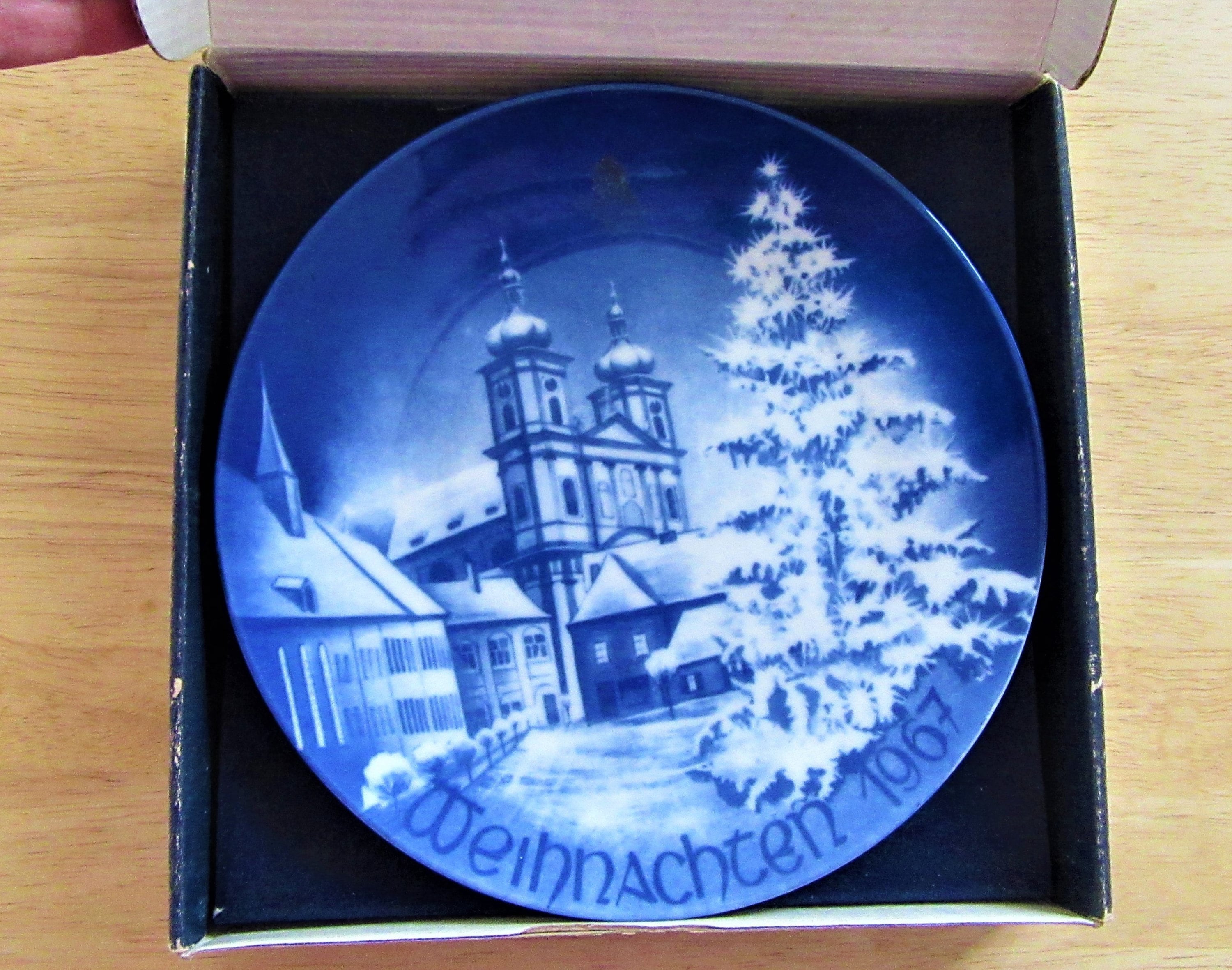 1967 JULEPLATTE CHRISTMAS PLATE / With Original Box / Weihnachten - Etsy