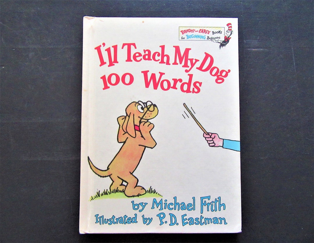 Vintage 1973 I'll Teach My Dog 100 Words - Bright and Early Book - Etsy