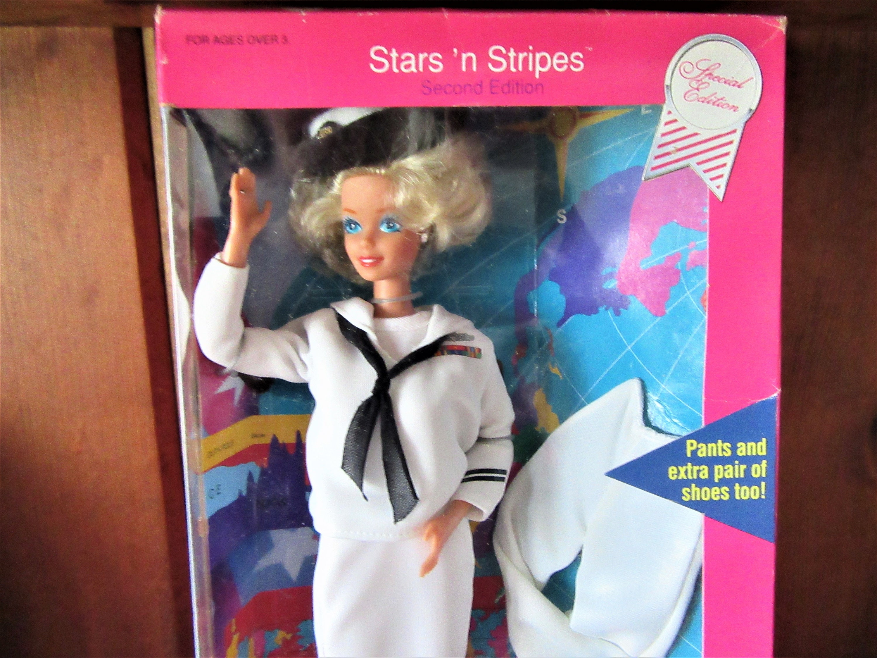 1990 Stars and Stripes NAVY BARBIE USN Vintage Barbie 9693 | Etsy