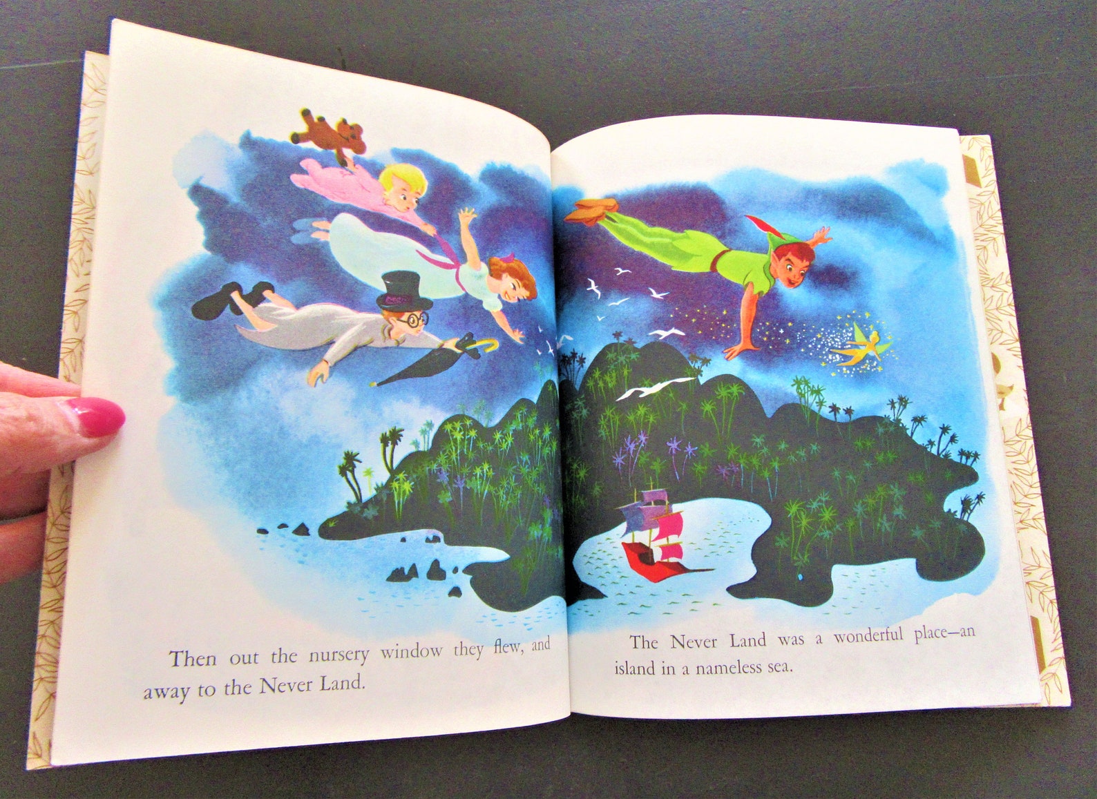 1982 Vintage PETER PAN and WENDY / Walt Disney / Little Golden Book ...