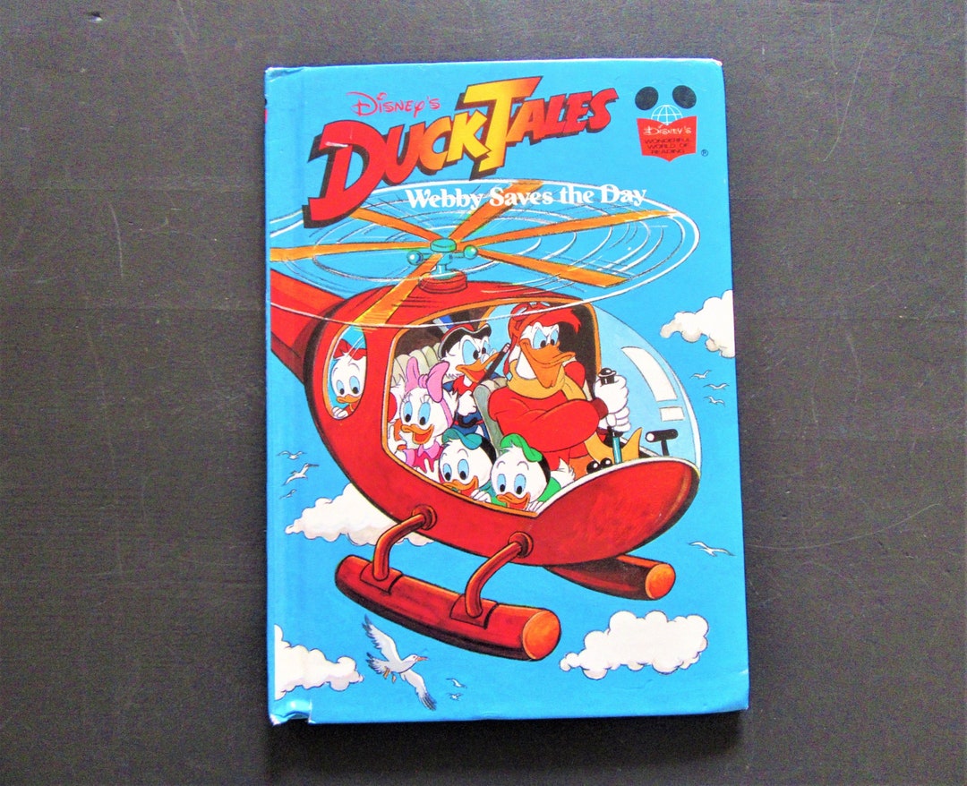1989 Vintage DUCKTALES Webby Saves the Day / WALT DISNEY / Hardcover ...