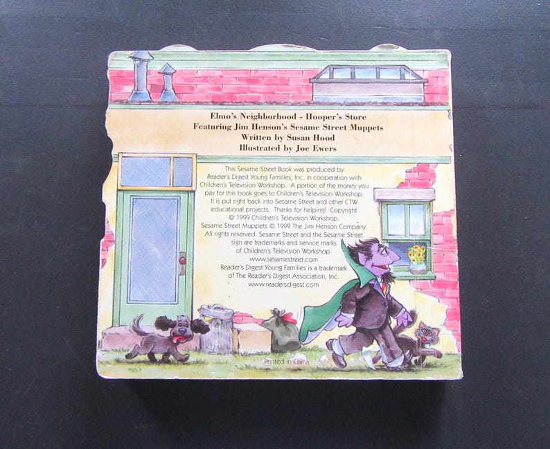 Vintage Sesame Street Board Book: Hooper's Store, Elmo's Neighborhood ...